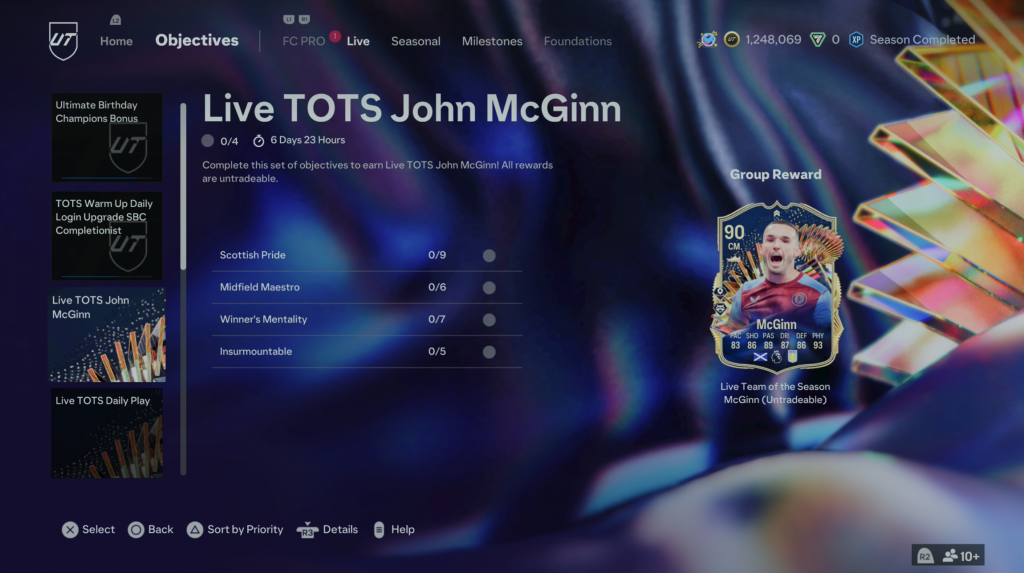 How To Complete LIVE TOTS John McGinn in 9 Games
